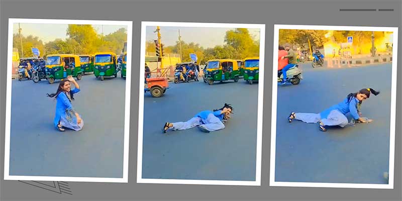 Viral Video ट्रैफिक सिग्नल पर डांस करती एक लड़की का वीडियो वायरल